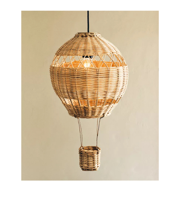 Lámpara infantil globo Ratán Bimbidreams - Bebemálaga - La Boutique del ...